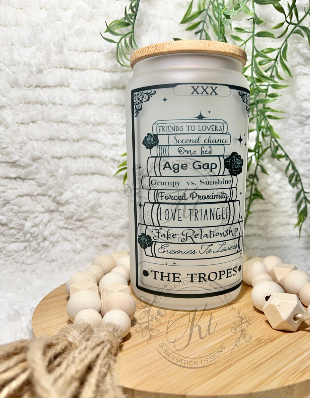 The Book Tropes Tarot Card Cup. Ice Coffee Cup, Glass Can Cup - Etsy
