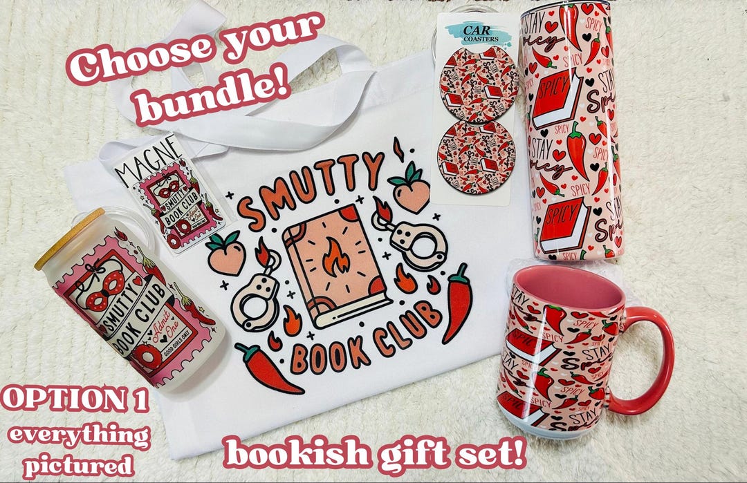 Spicy Book Club Gift Set | Smutty Vibes Gift Set| Bookish Gift Set ...