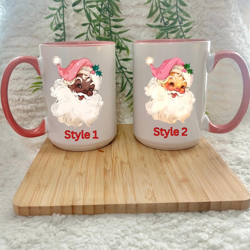Vintage Santa Mugs - Etsy