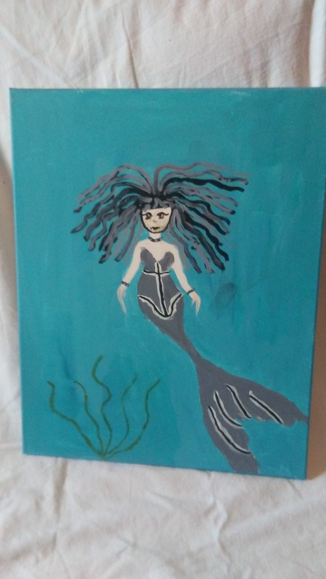 Gothic Mermaid Painting - Etsy