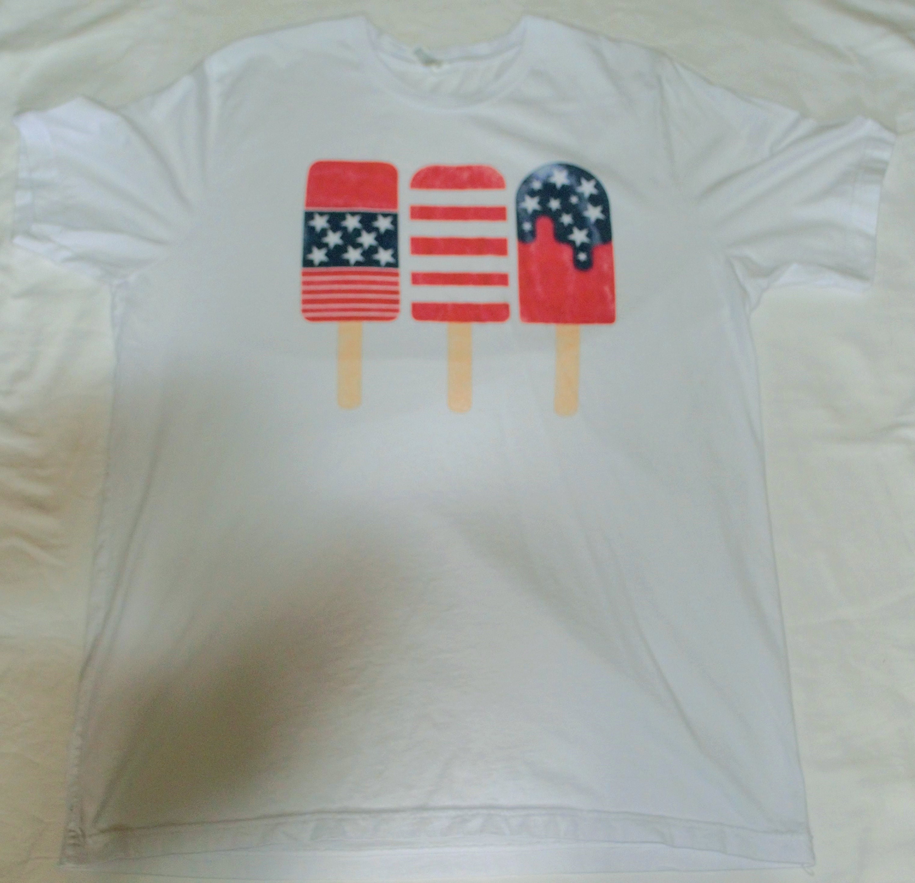 Retro American Flag Popsicle T-shirt - Etsy