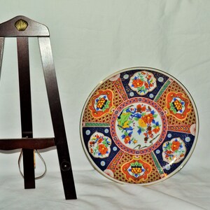 Vintage Asian Plate With Stand - Etsy