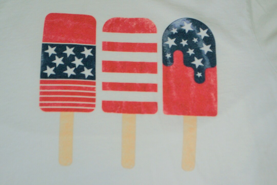 Retro American Flag Popsicle T-shirt - Etsy