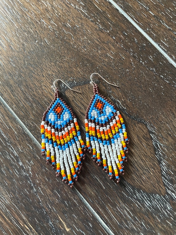 Beautiful beaded earrings store