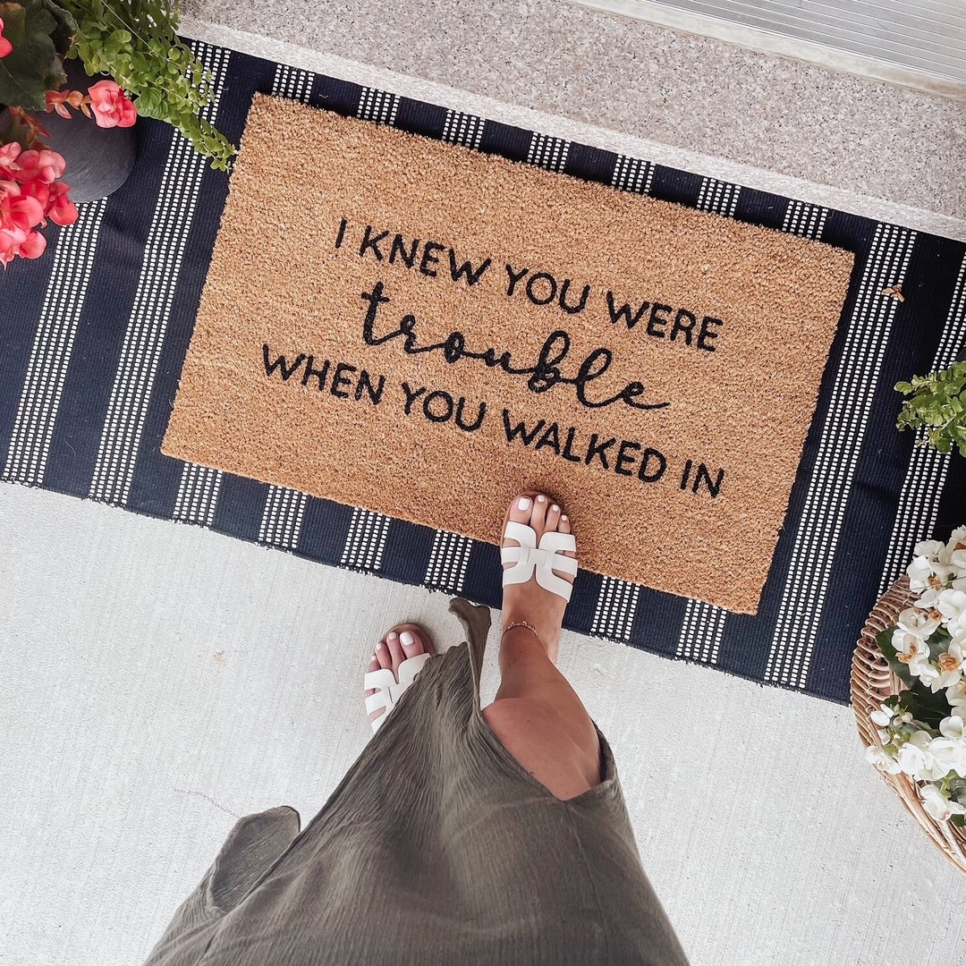I Knew You Were Trouble Door Mat Taylor Swiftie Merch Swiftie Spring ...