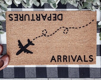 Landing Takeoff Doormat Airplane Flight Attendant Pilot - Etsy