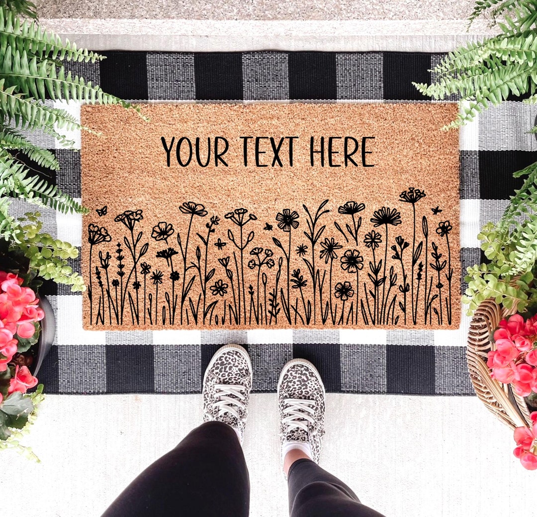 Custom Welcome Mat, Personalized Doormat, Your Text Here Doormat, Make ...