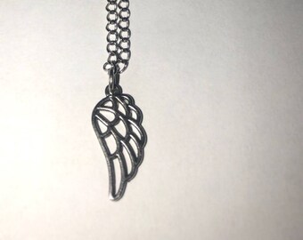 Long Wing Necklace/angel Wing Necklace/guardian Angel Wing/ - Etsy