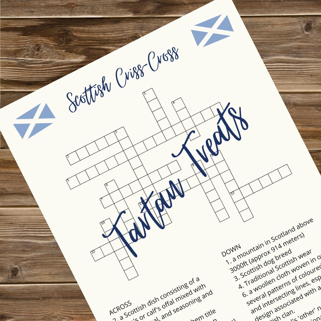 Scottish Puzzles - Criss-cross Game - Kids Activities - Digital ...