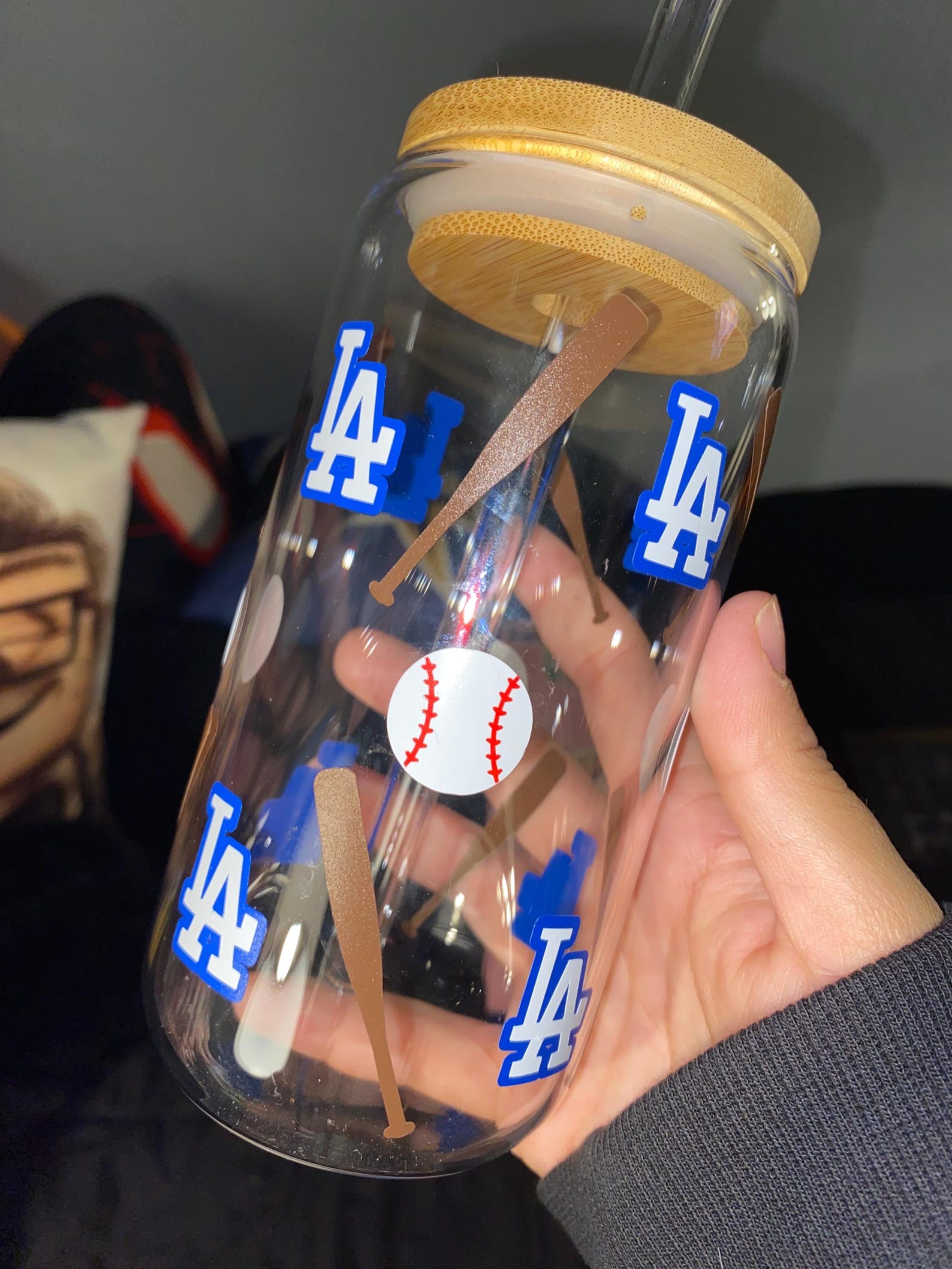 LA Dodgers Custom Cup | Baseball Cup | Glass Cup | 16oz & 20oz Cups ...