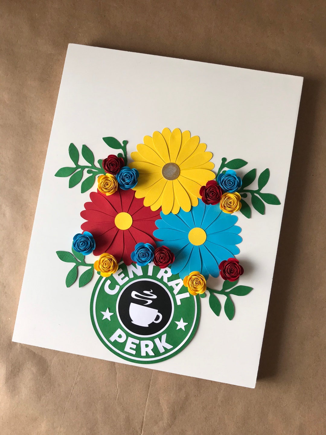 FRIENDS FLOWER FRAME | Friends Tv | Central Perk Coffee | Home Decor ...