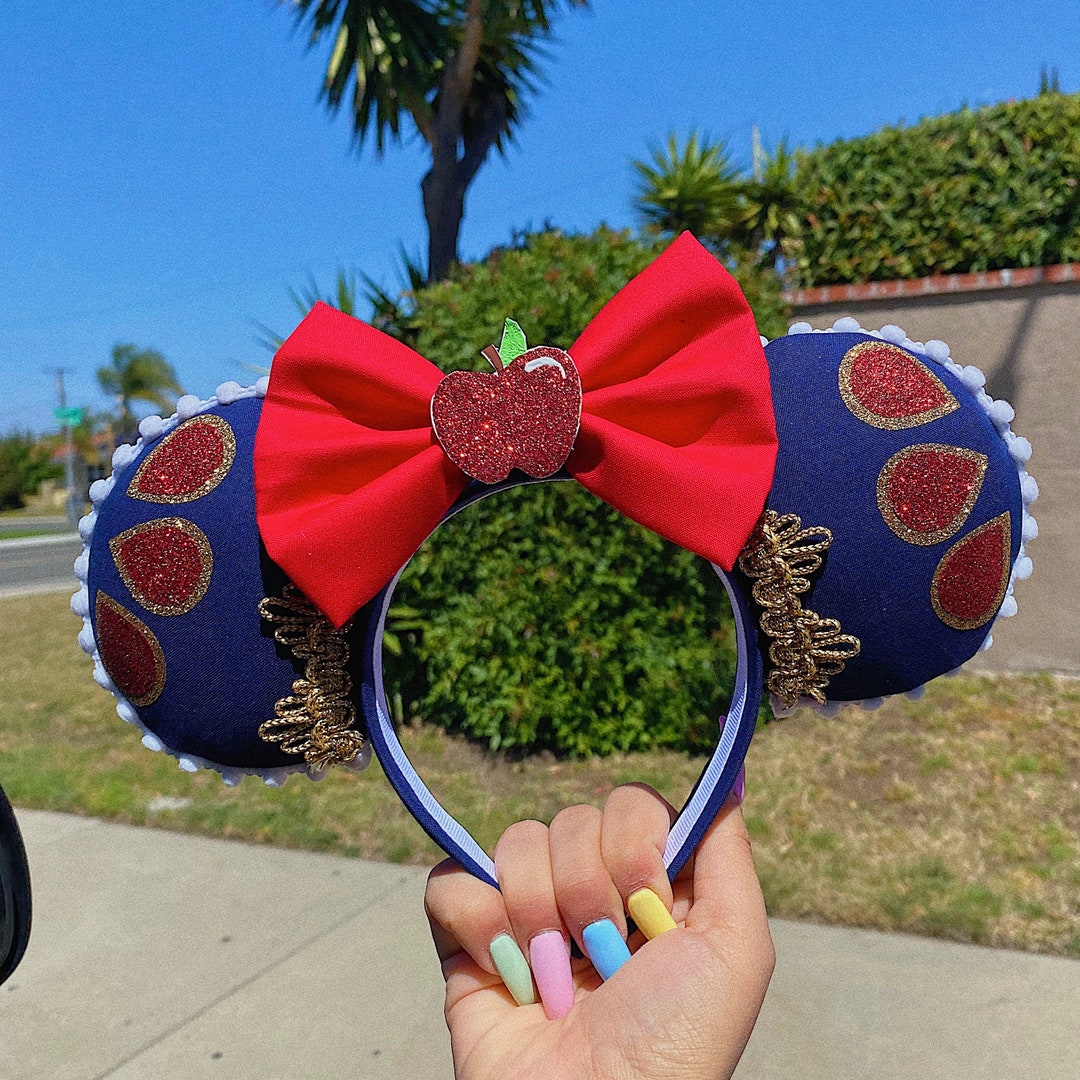 Snow White Mickey Ears | Mickey Mouse Ears | Disney Ears - Etsy