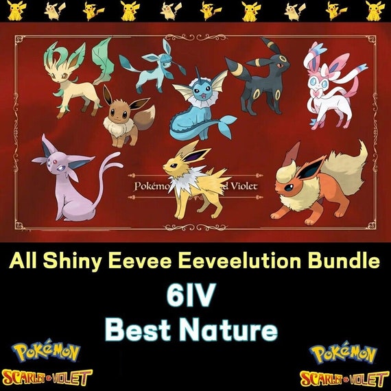 Pokemon Eevee Evolutions Shiny