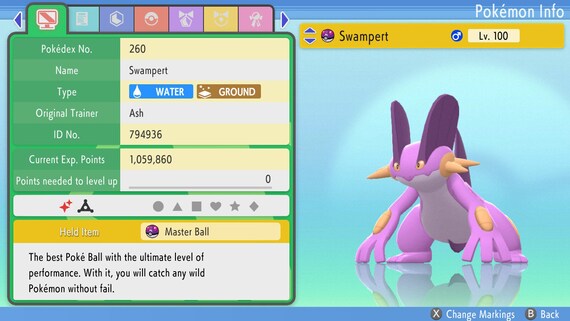 Pokemon Swampert Shiny