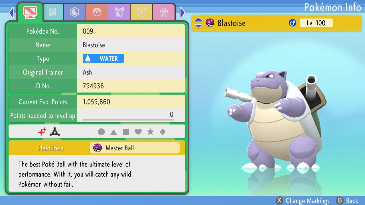 Mega Blastoise Shiny