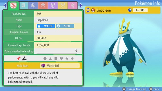 Shiny Empoleon Pokemon X