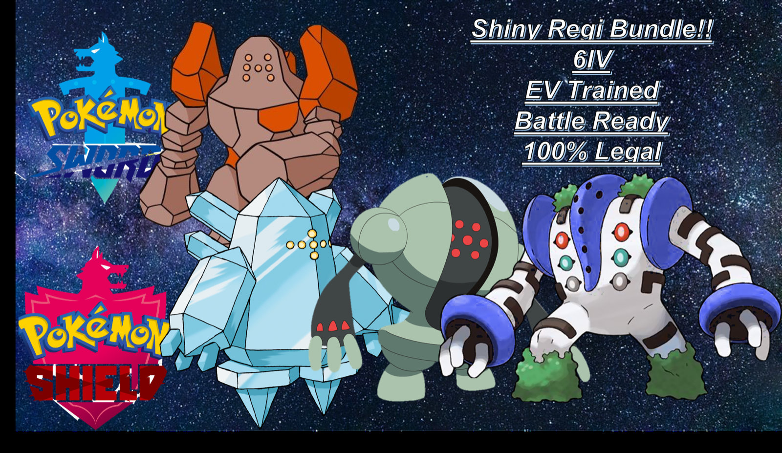 Regigigas Regice Regirock Registeel