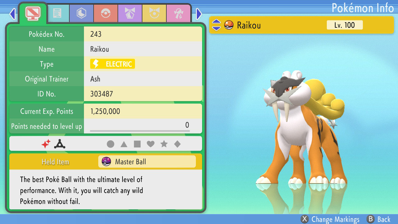 Pokemon Raikou Shiny