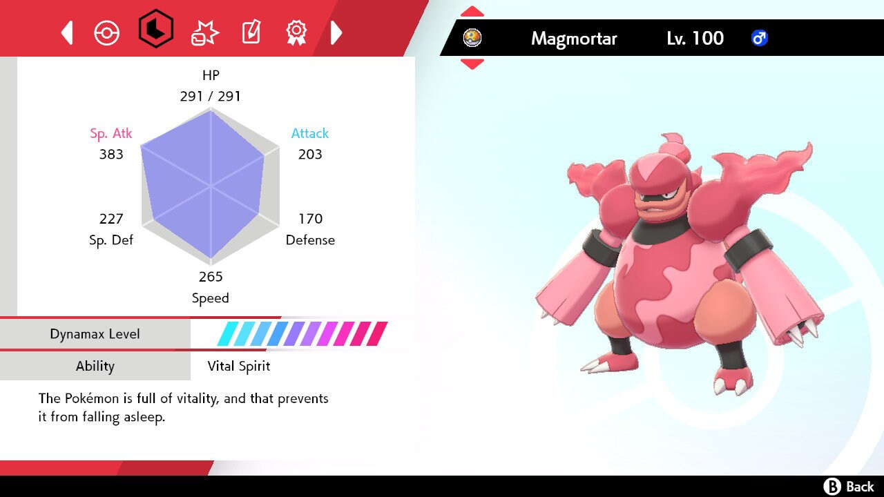 Pokemon Magmortar Shiny