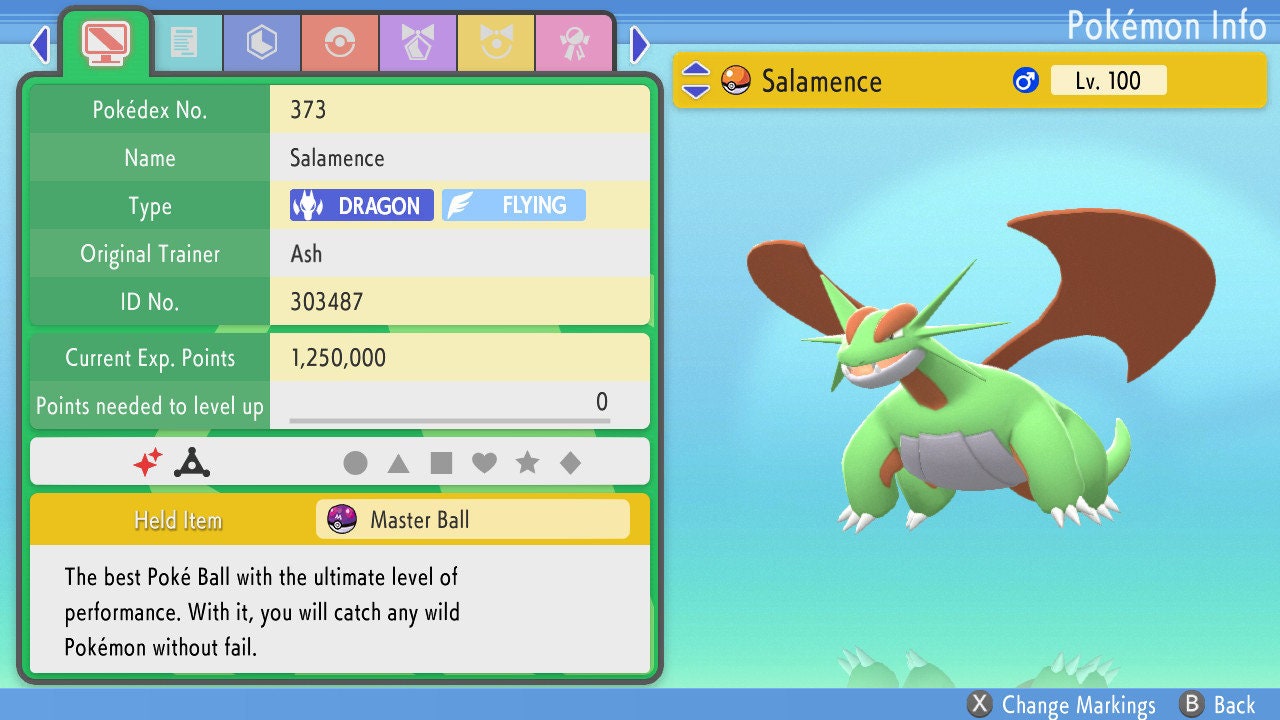Pokemon Salamence Shiny