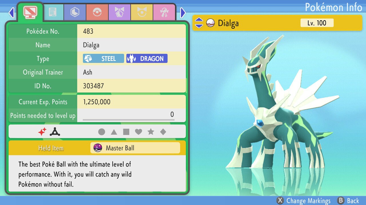 Pokemon Dialga Shiny