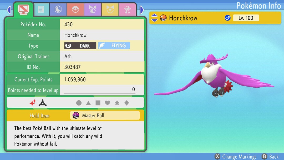 Shiny Honchkrow / Pokémon Brilliant Diamond and Shining Pearl - Etsy