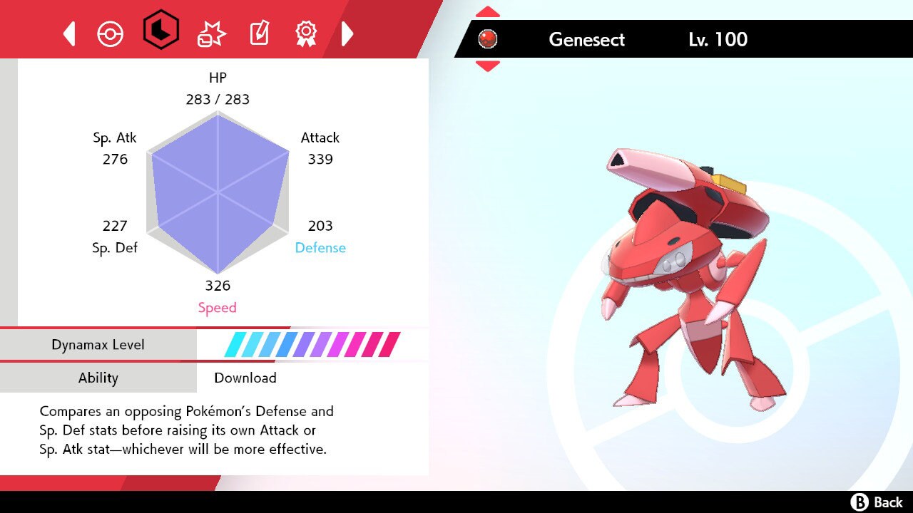 Pokemon Shiny Genesect