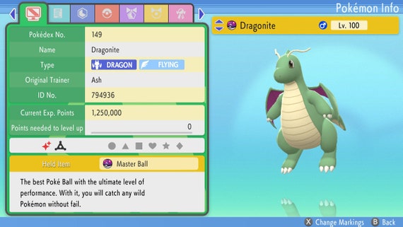 Pokemon Dragonite Shiny