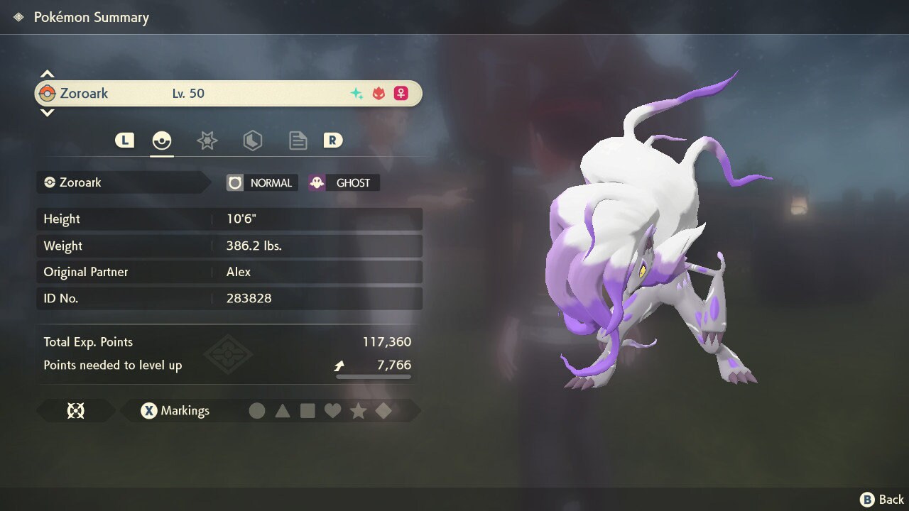 Pokemon Shiny Zoroark Card