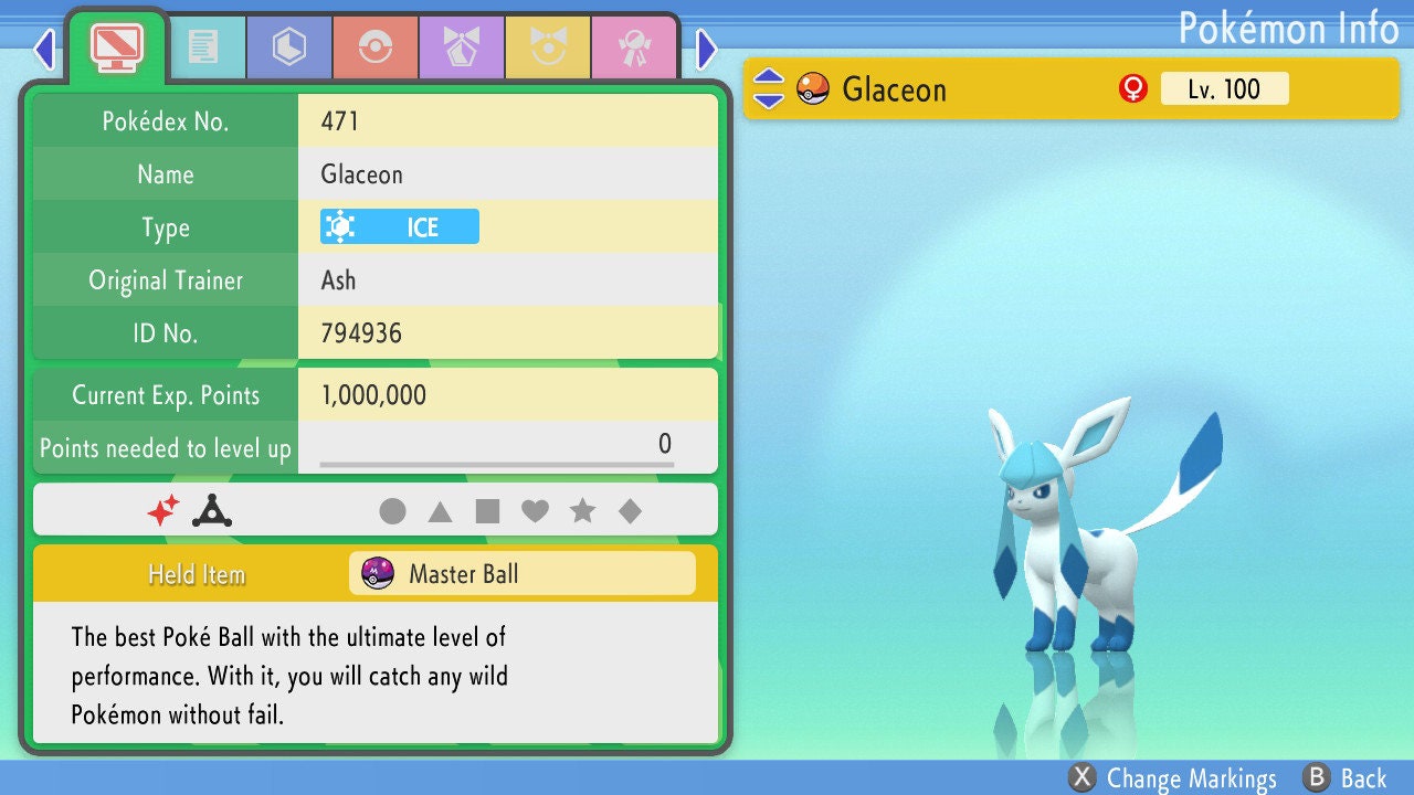 Pokemon Shiny Glaceon