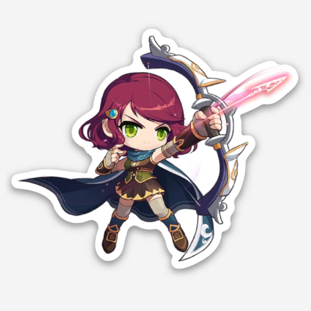Maplestory Bowmaster Explorer Bowman Sticker - Etsy