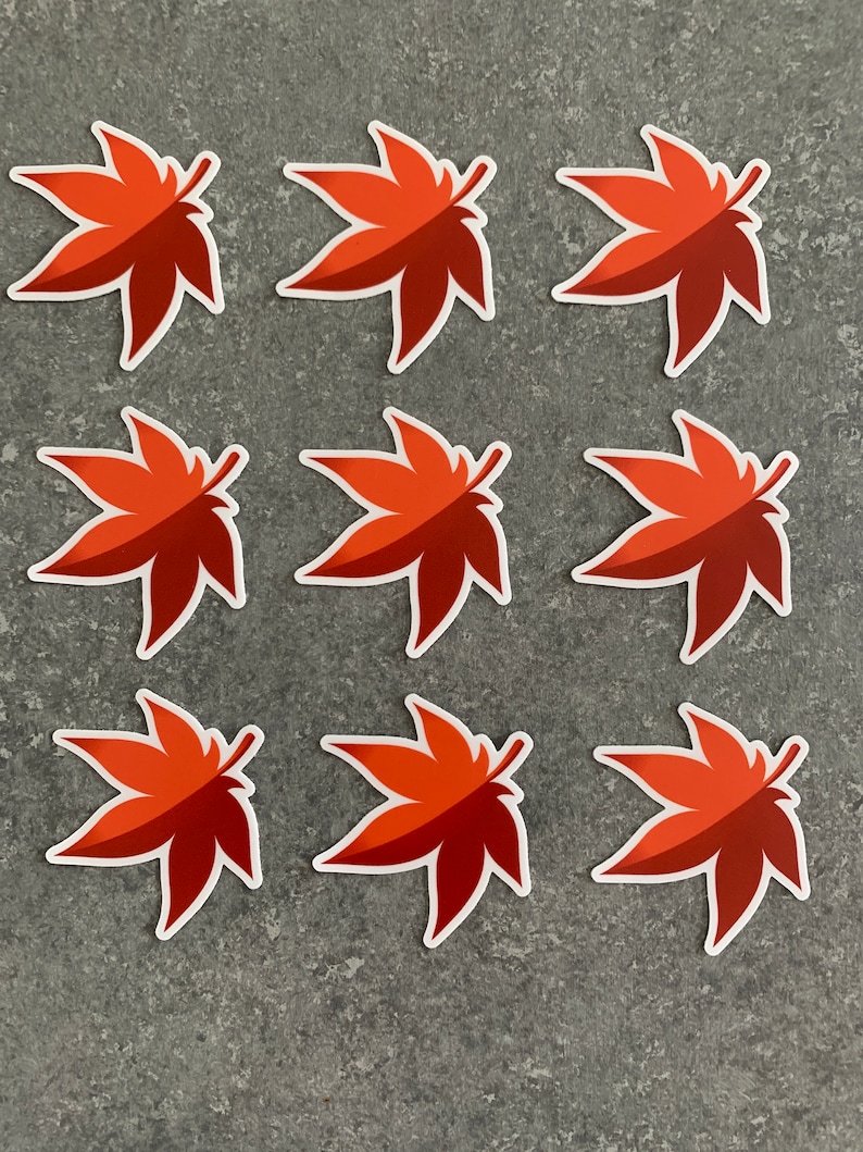 Maplestory Maple Leaf Sticker | Etsy