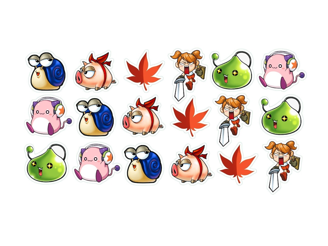 18 Maplestory Mini Stickers (18 Count) Stickers - Etsy