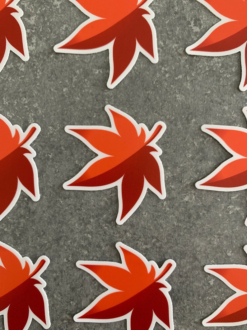 Maplestory Maple Leaf Sticker - Etsy