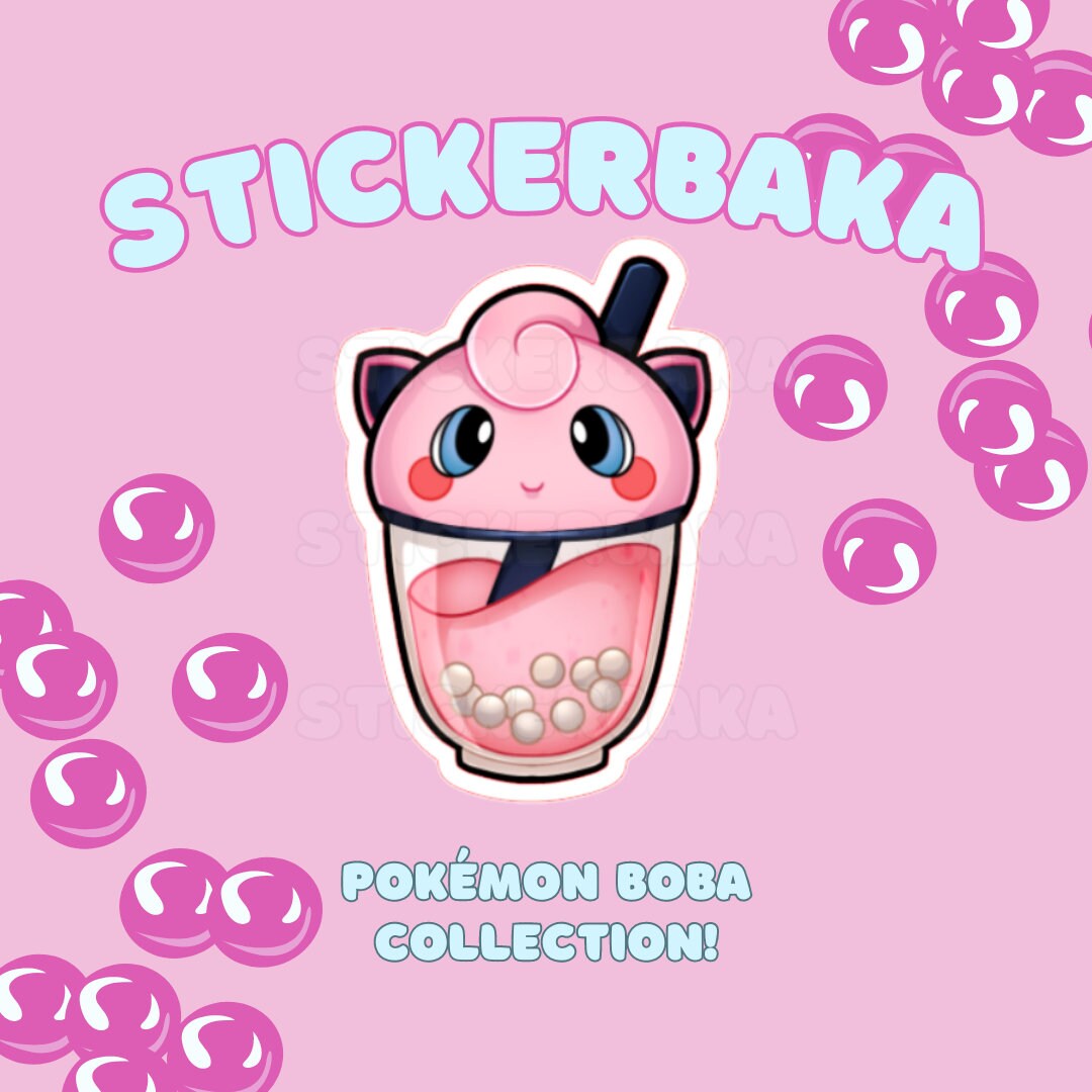Pokemon Boba Sticker: Jigglypuff - Etsy