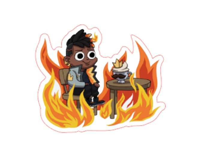 Phoenix Valorant Sticker / Valorant Chibi Vinyl Sticker / Valorant ...