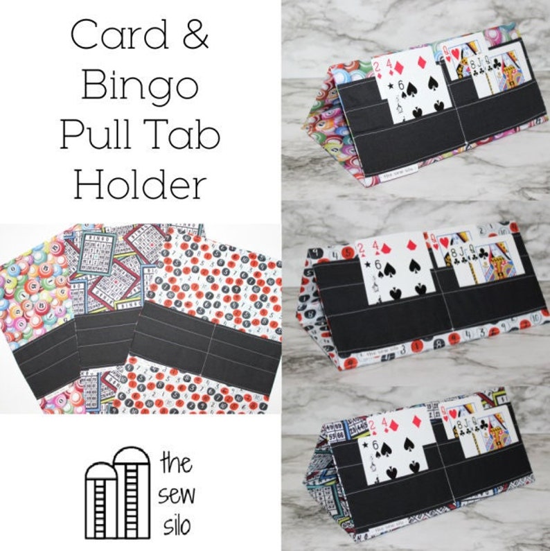 Fabric Playing Card Holder | Bingo Pull Tab Holder | Colorful Bingo ...
