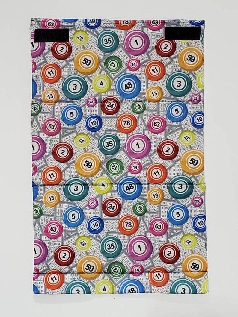 Fabric Playing Card & Bingo Tab Holder | Bingo Balls - Mexican Lotteria ...