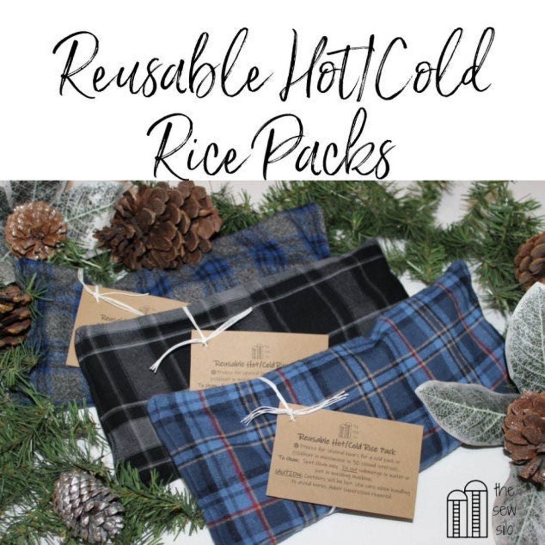 Reusable Rice Hot Cold Packs | Essential Oil Rice Pack - Etsy