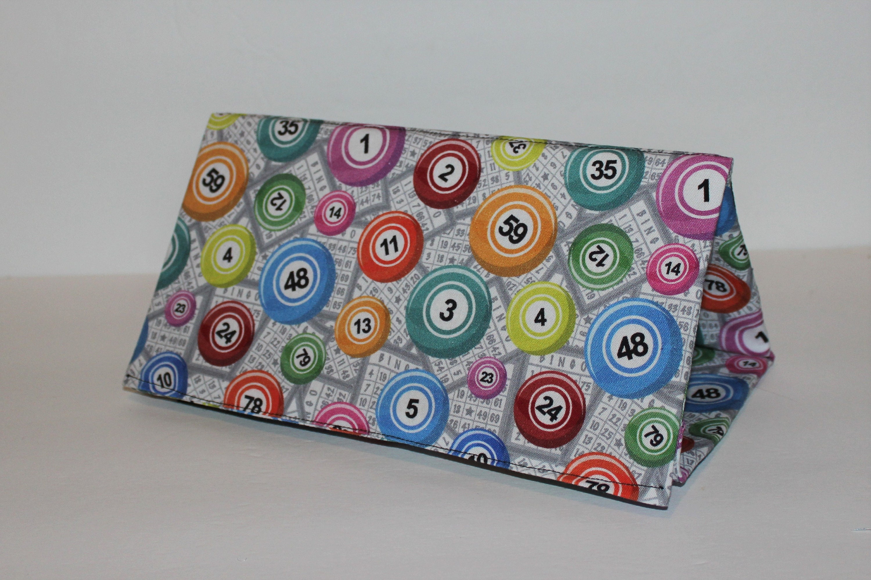 Fabric Playing Card & Bingo Tab Holder | Bingo Balls - Mexican Lotteria ...