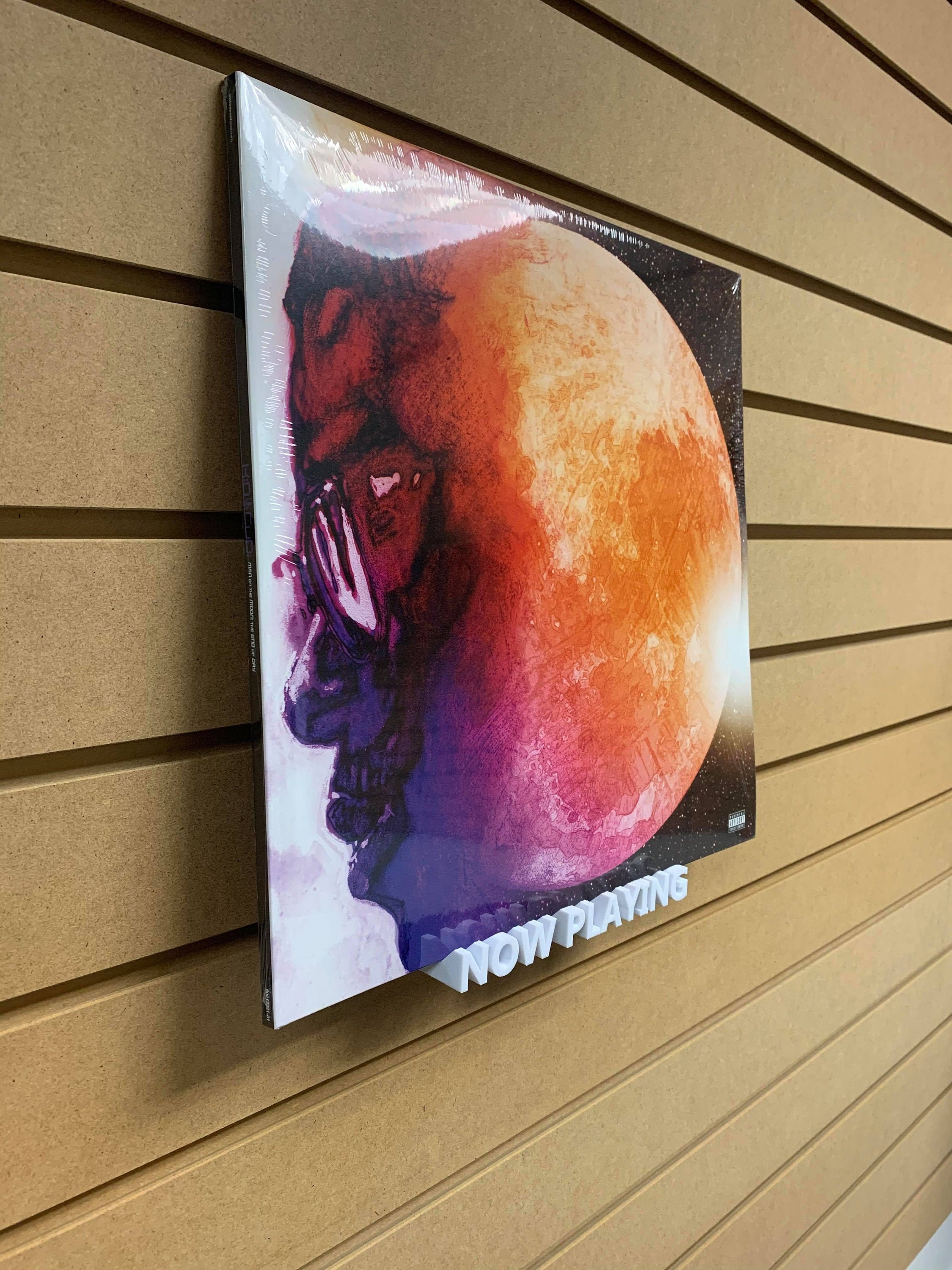 NOW PLAYING Vinyl Record Music Display Wall Mount Rack 3D | Etsy