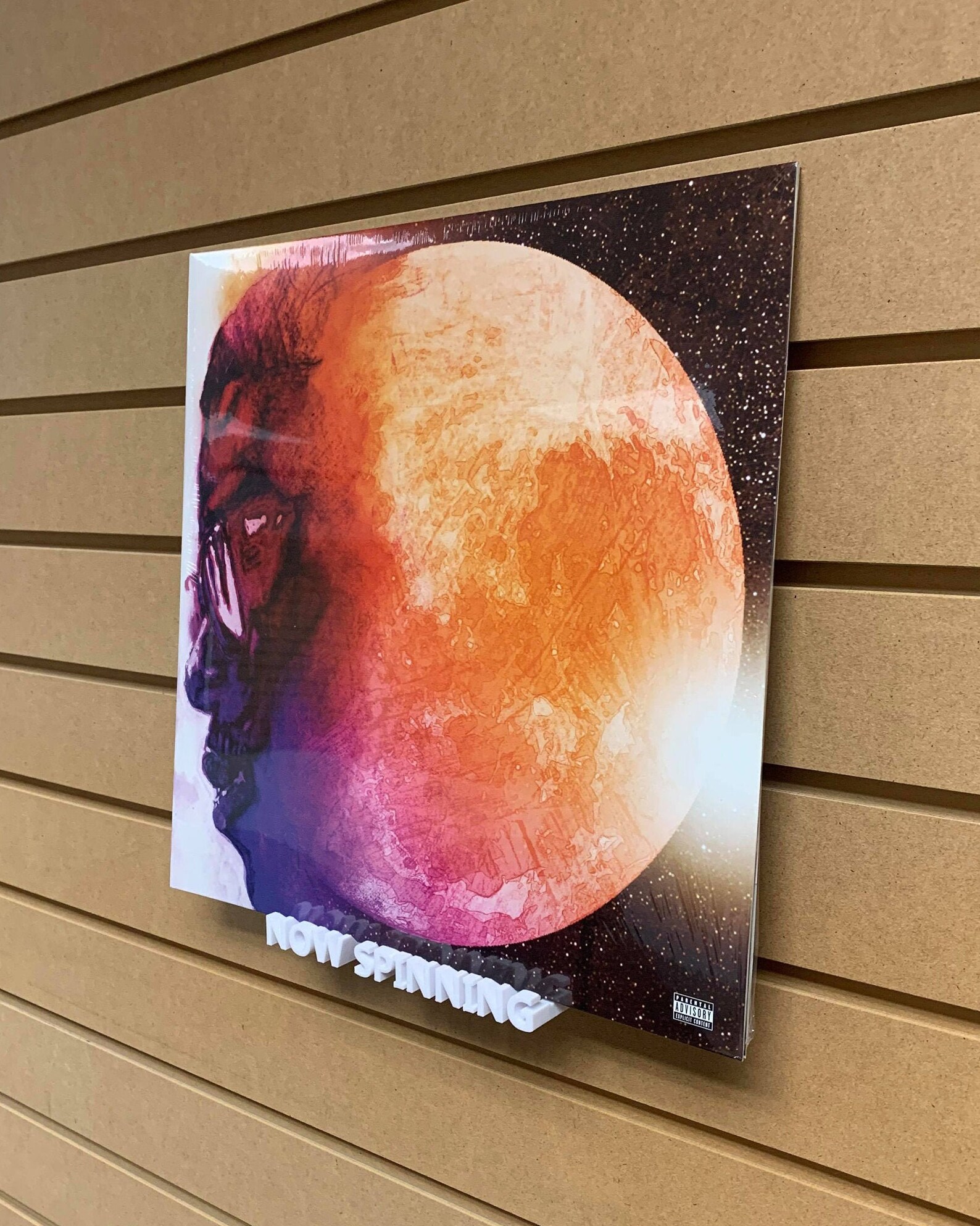 NOW SPINNING Vinyl Record Music Display Wall Mount Rack 3D | Etsy