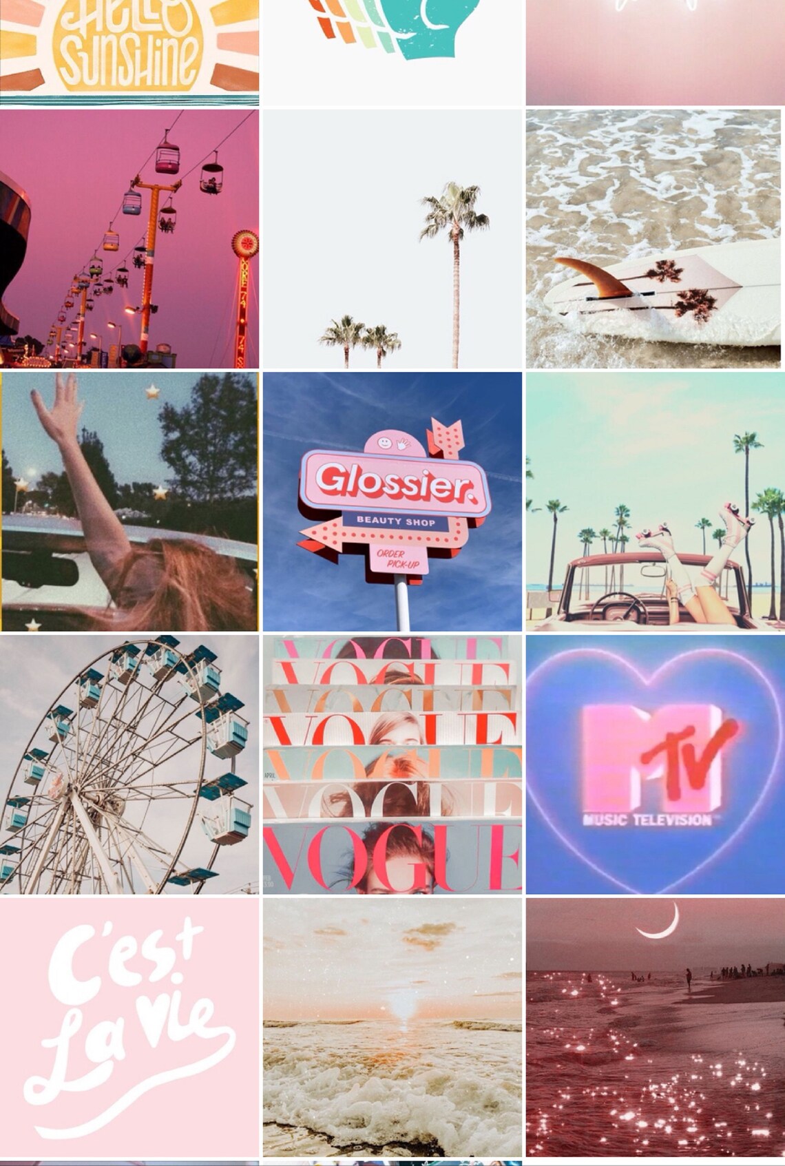 Boujee Aesthetic Wall Collage Kit VSCO - Etsy