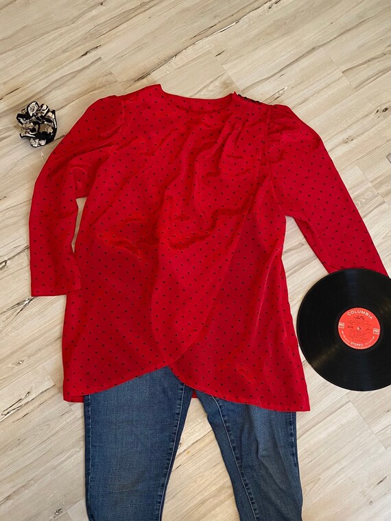 vintage 60s red polka - Gem