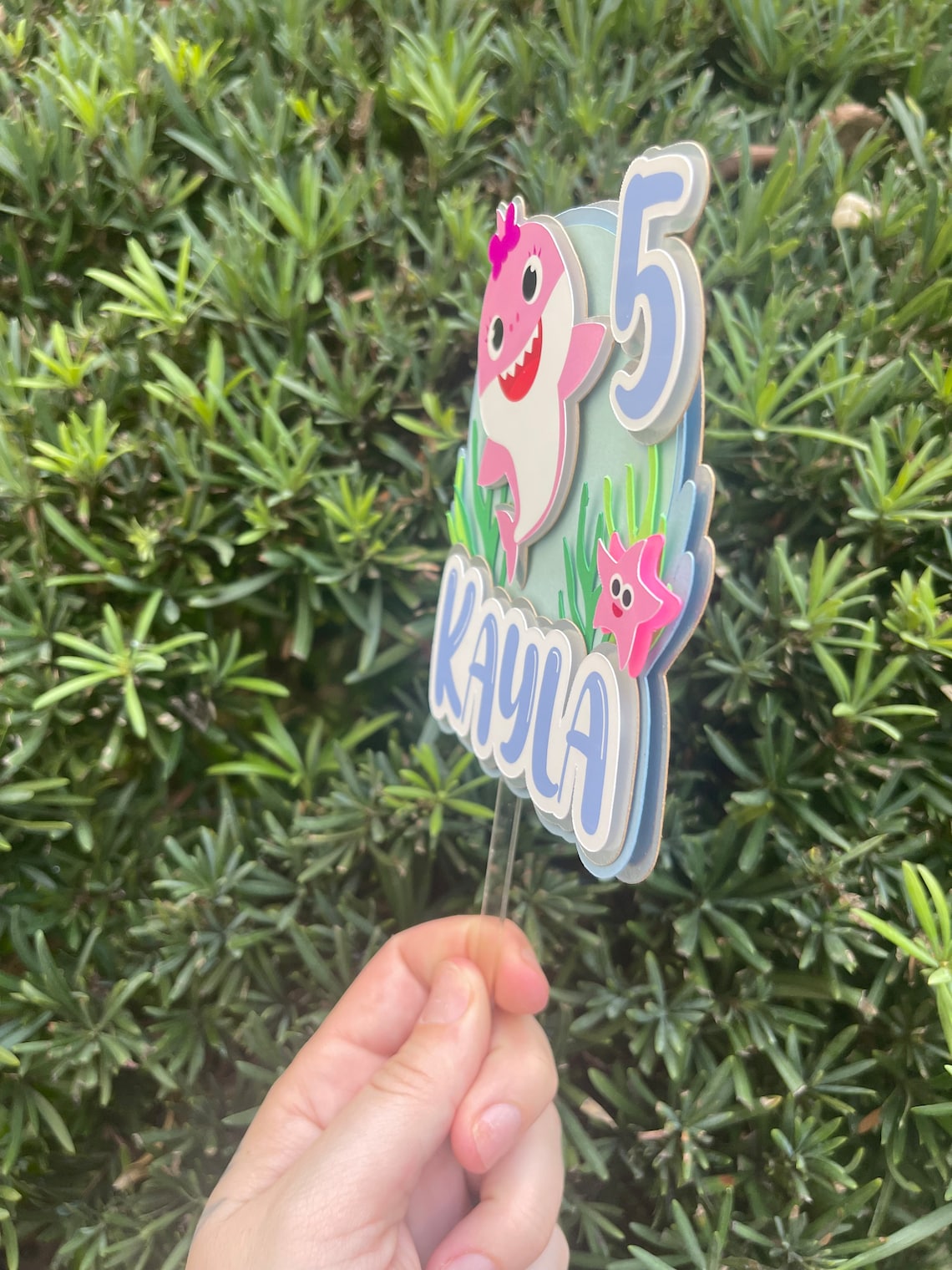 Baby Shark Topper, Baby Shark Cake Topper, Baby Shark, Toppers, Custom ...