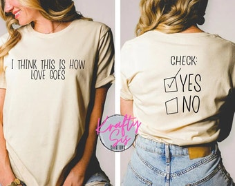 Check Yes or No Tshirt - Etsy