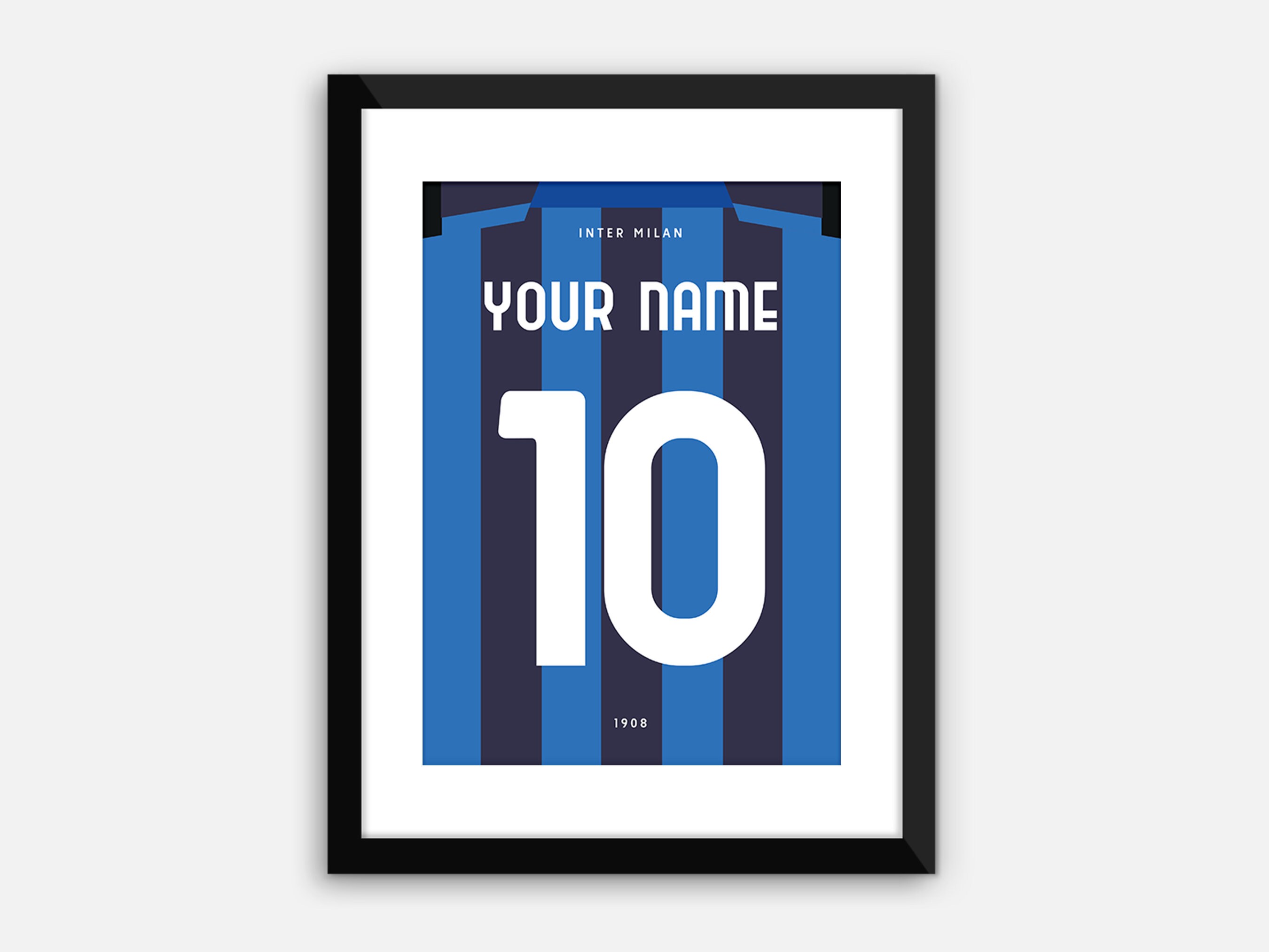 Custom Football Shirt, Inter Milan. Digital Print, Instant Download ...