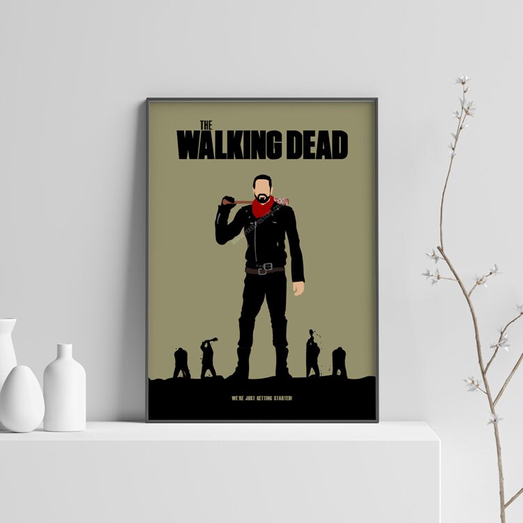 The Walking Dead Negan Just Getting Started Poster Print Art - Etsy