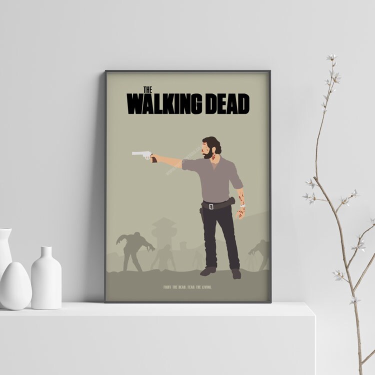 The Walking Dead Rick Classic Poster Print Art - Etsy