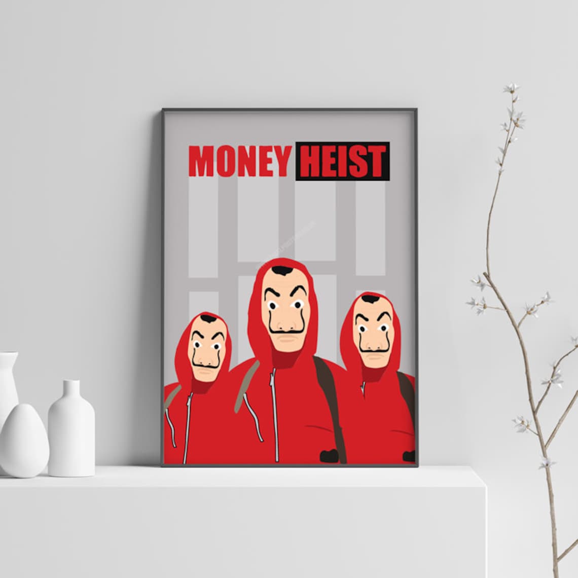 Money Heist Masks Poster Print Art - Etsy